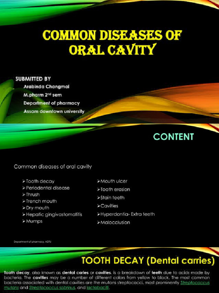 Diseases of Oral Cavity | PDF