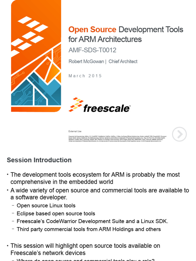 AMF-DES-T1053 - Open Source Tools Development Tools For ARM® Architectures | PDF