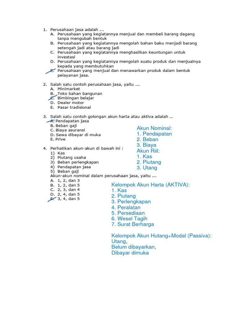 Amora - Latihan PTS 1 Kelas 12 Ips | PDF | Bisnis | Hukum