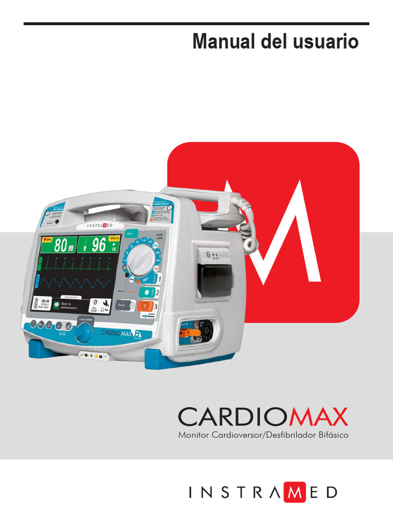 Cardiomax Manual | PDF | Reanimación cardiopulmonar | Electrocardiografia