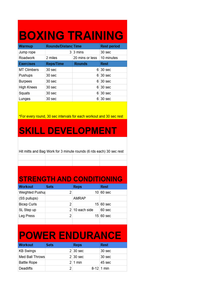 Ippo Training Program | PDF