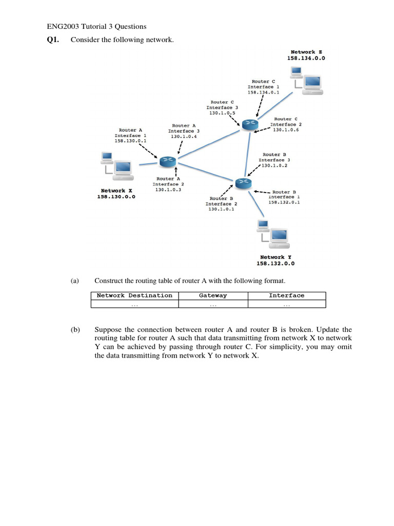Tutorial 3 | PDF | Router (Computing) | Computer Network