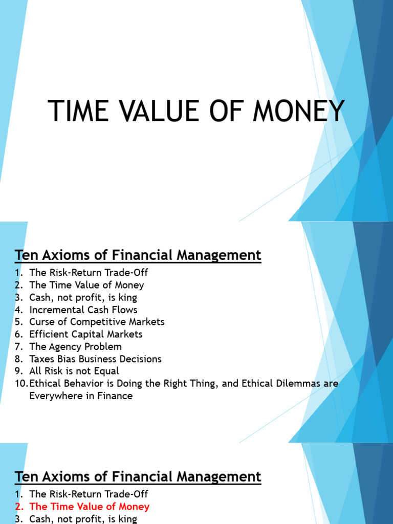 Time Value of Money Explained | PDF | Teaching Methods & Materials