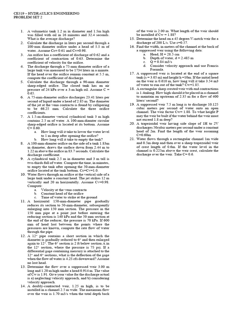 Problem Set 2-1 | PDF