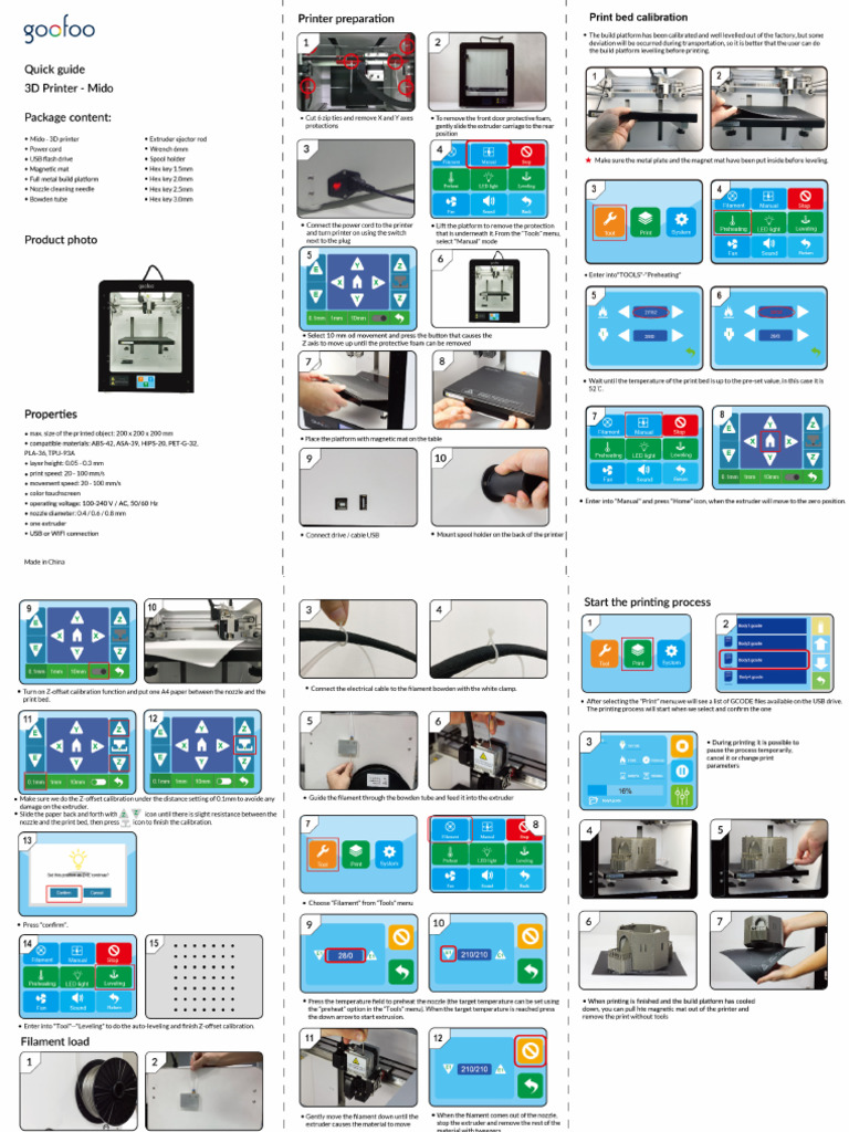 Goofoo Mido Z-Off Quick Start | PDF