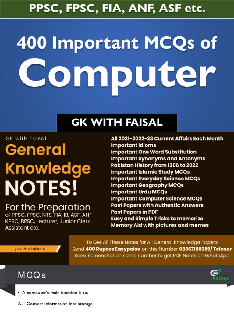 New Notes of Computer | PDF | Computer Data Storage | Microsoft Excel