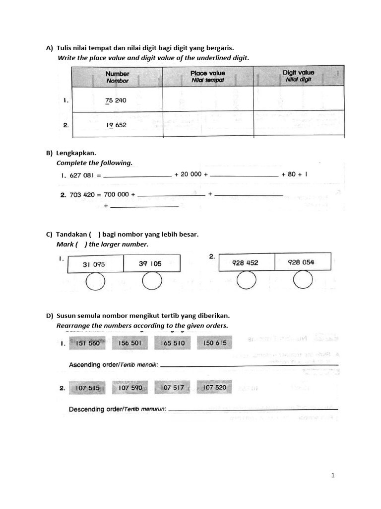 Ujian Pengesanan Maths DLP Y5 | PDF