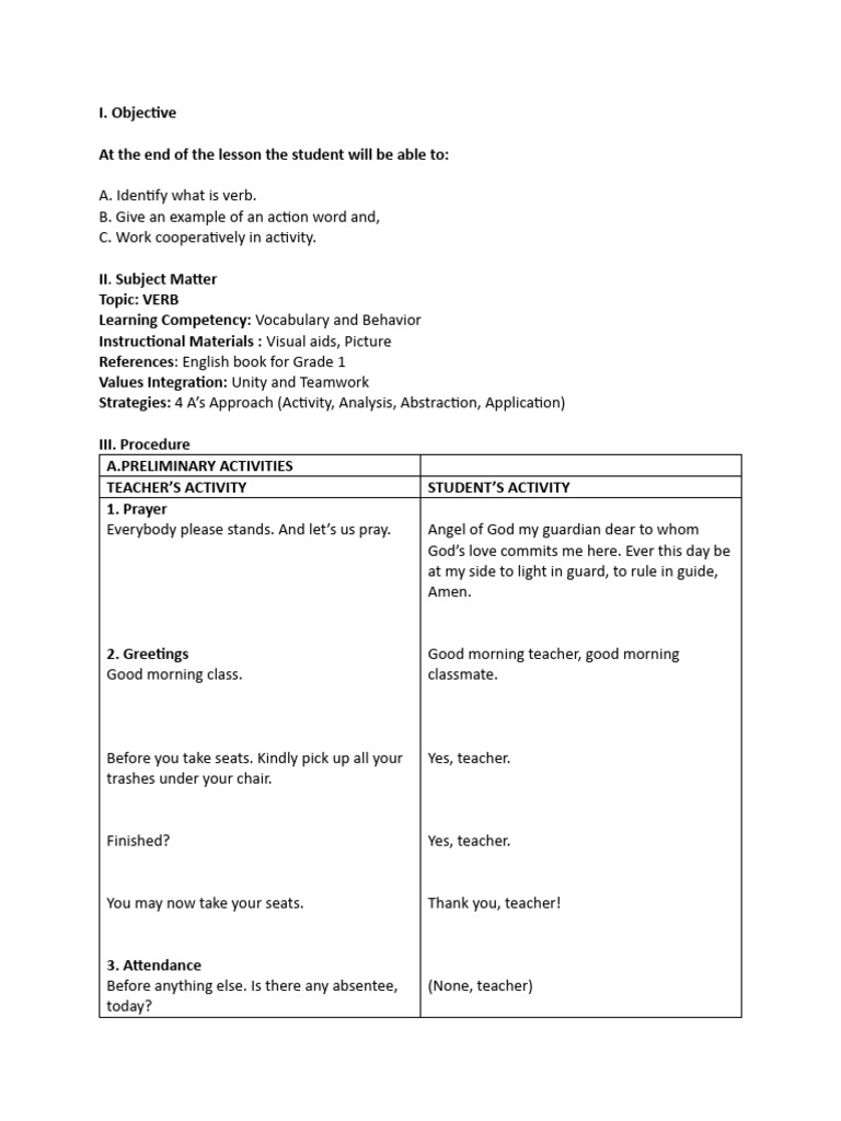 LP Verb | PDF | Teachers | Noun