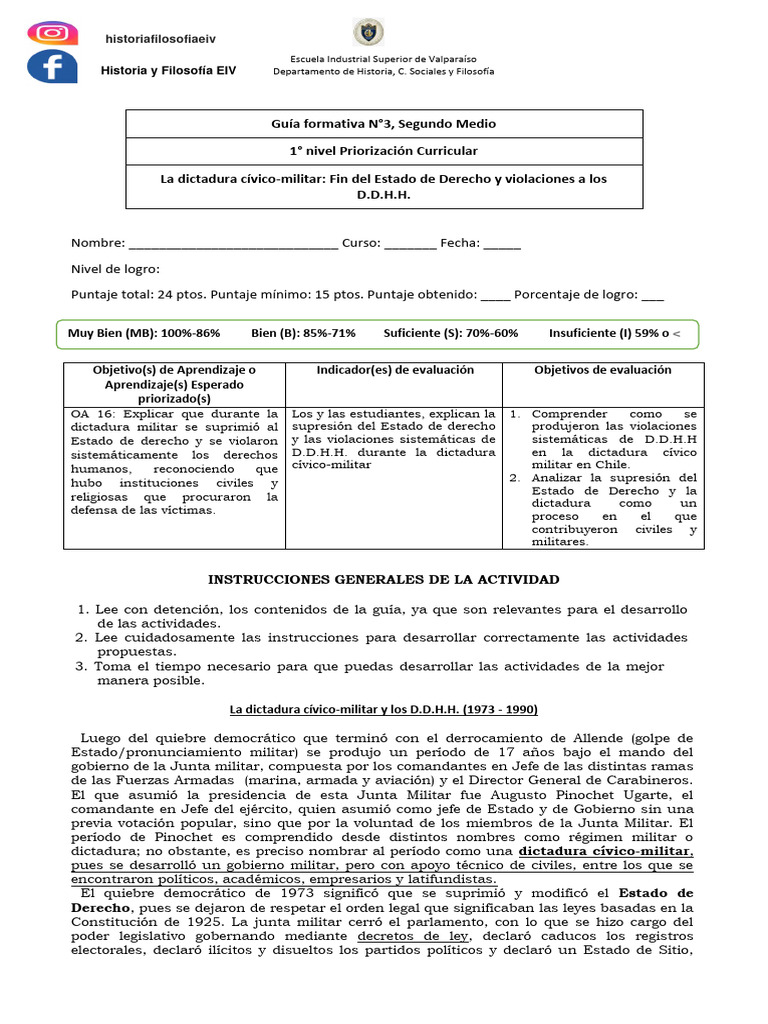 3° Guia 2° Medio | PDF