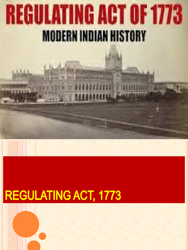 1773 Regulating Act - Unit 4 | PDF | Pardon | Writ