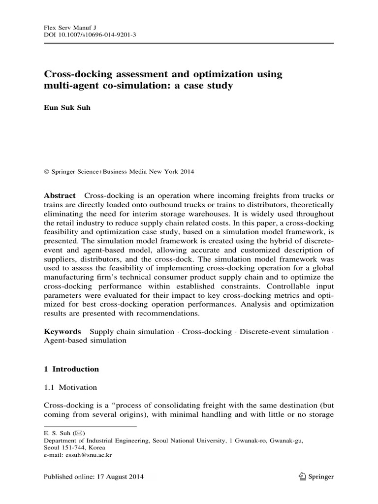 cross-docking-assessment-and-optimization-using-multi-agent-co