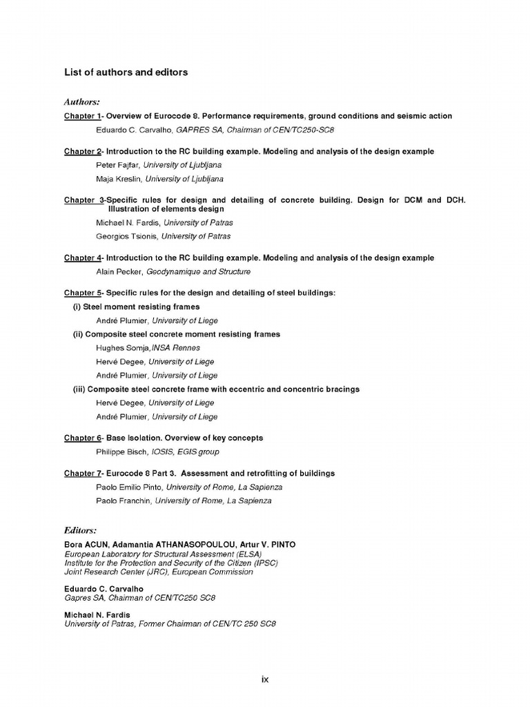 Eurocode 8 Seismic Design of Buildings W Page 011 | PDF