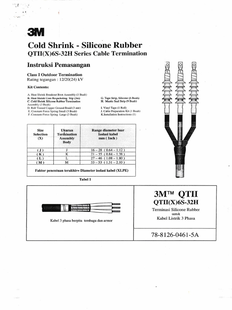 Jointing Xlpe Kabel SKTM | PDF