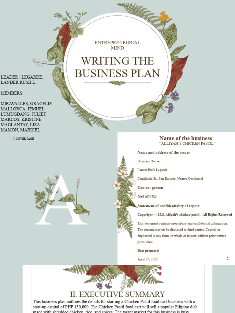 El5 Business Plan (Draft) | PDF