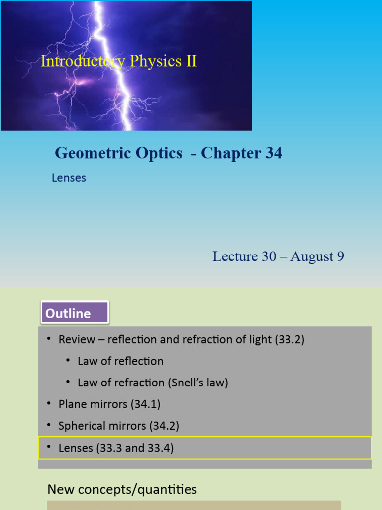 Lecture 30 - Optics Part 3 | PDF Lecture 30 - Optics Part 3 | PDF
