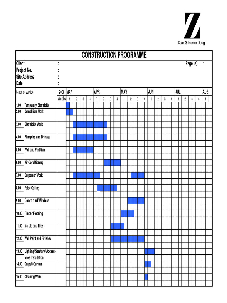 SZID - Construction Programme | PDF | Technology & Engineering