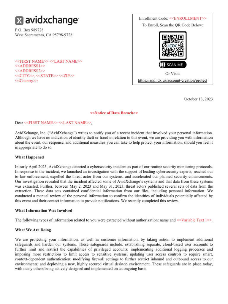 AvidXchange Notification Template | PDF | Finance & Money Management | Law