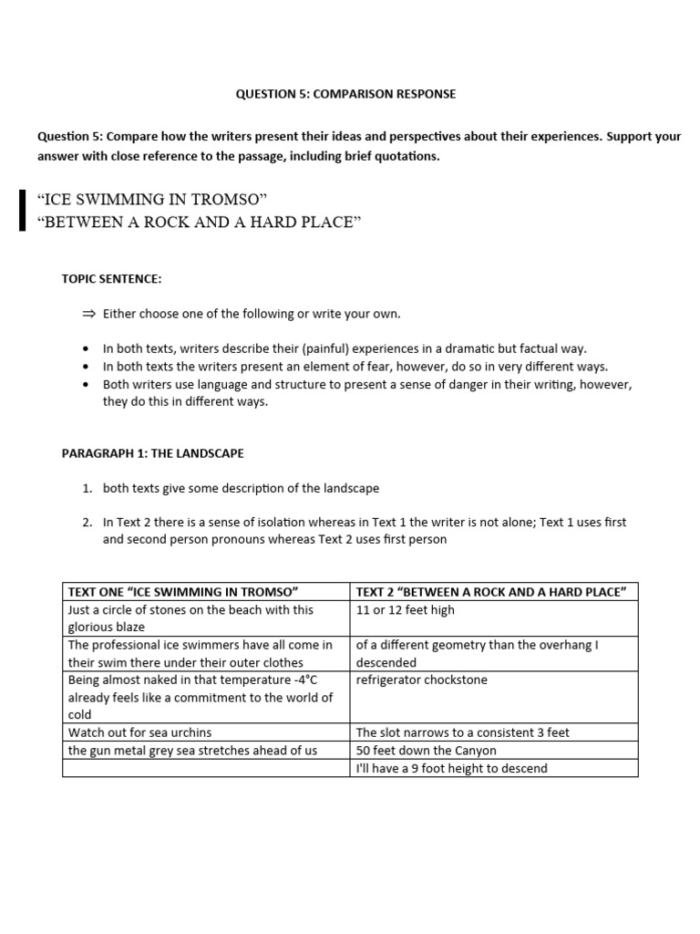 QUESTION 5 Outline and Answer | PDF | Swimming