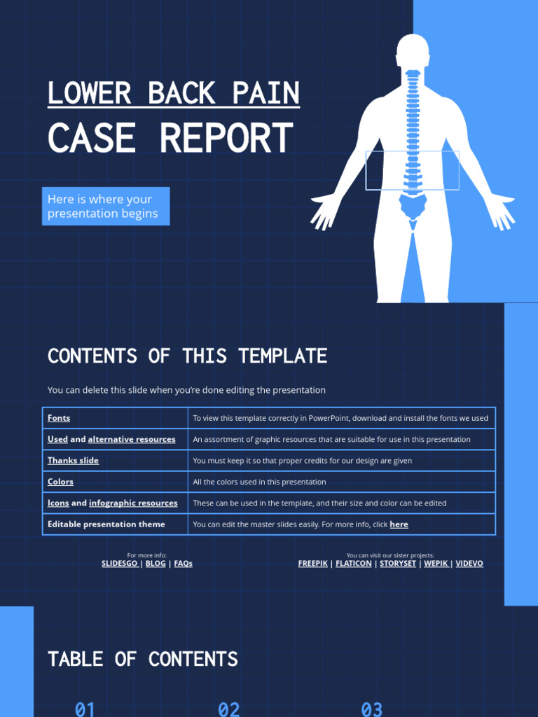 Lower Back Pain Case Report by Slidesgo | PDF
