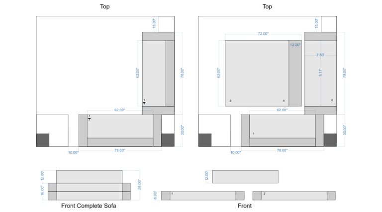 Sofa Dimensions and Specifications | PDF