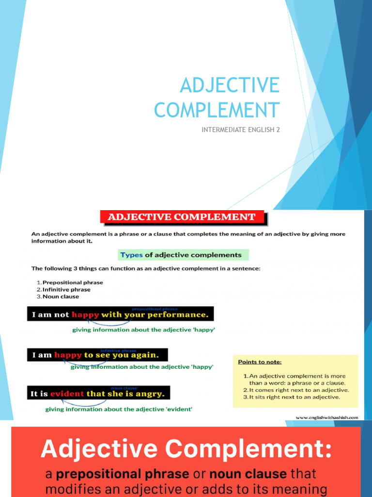 Adjective Complement | PDF