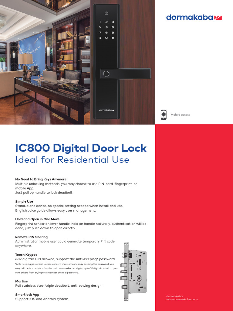 Dormakaba IC800 | PDF