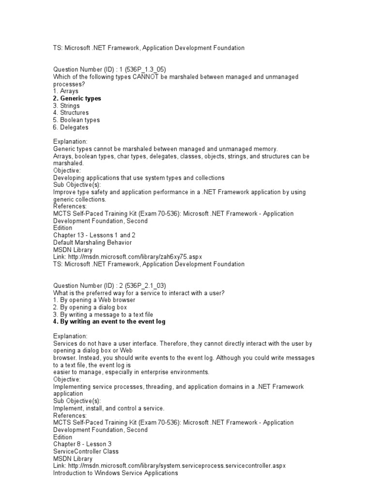 Microsoft .NET Framework, Application Development Foundation | PDF | Component Object Model | Xml