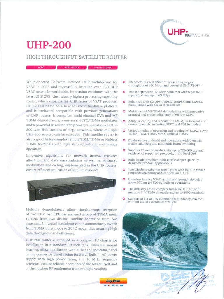 13 UHP Modems Datasheets | PDF