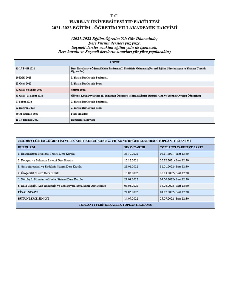 Sinif Ders Programi 17 09 2021 Son | PDF