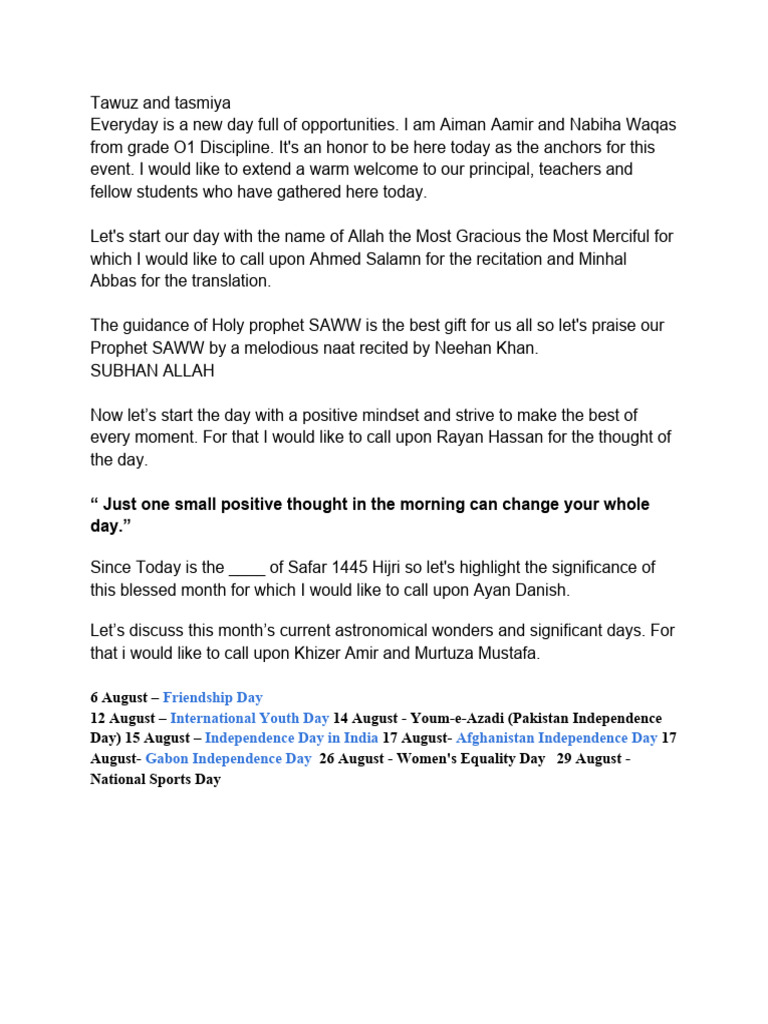 Presentation Script | PDF