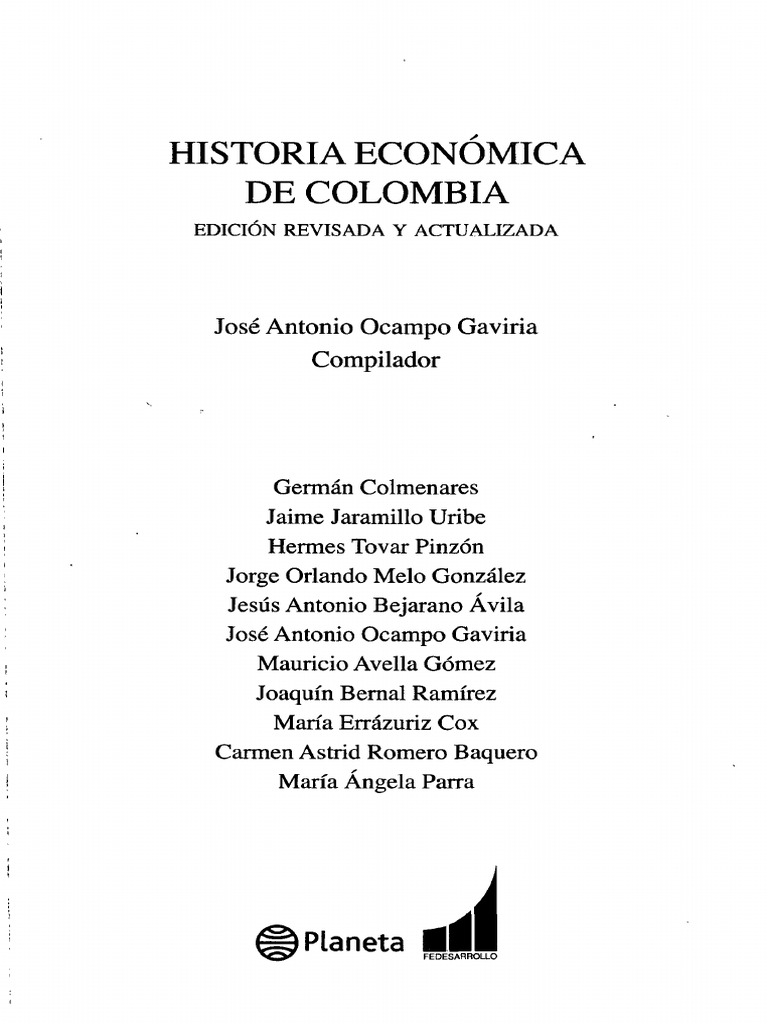Historia Económica de Colombia | PDF | Colombia | Economias
