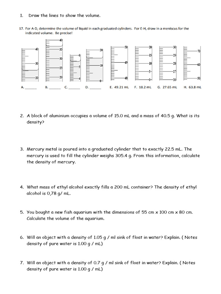 States of Matter and Density | PDF
