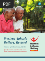 (WAB) Western Aphasia Battery - Examiner's Manual | PDF