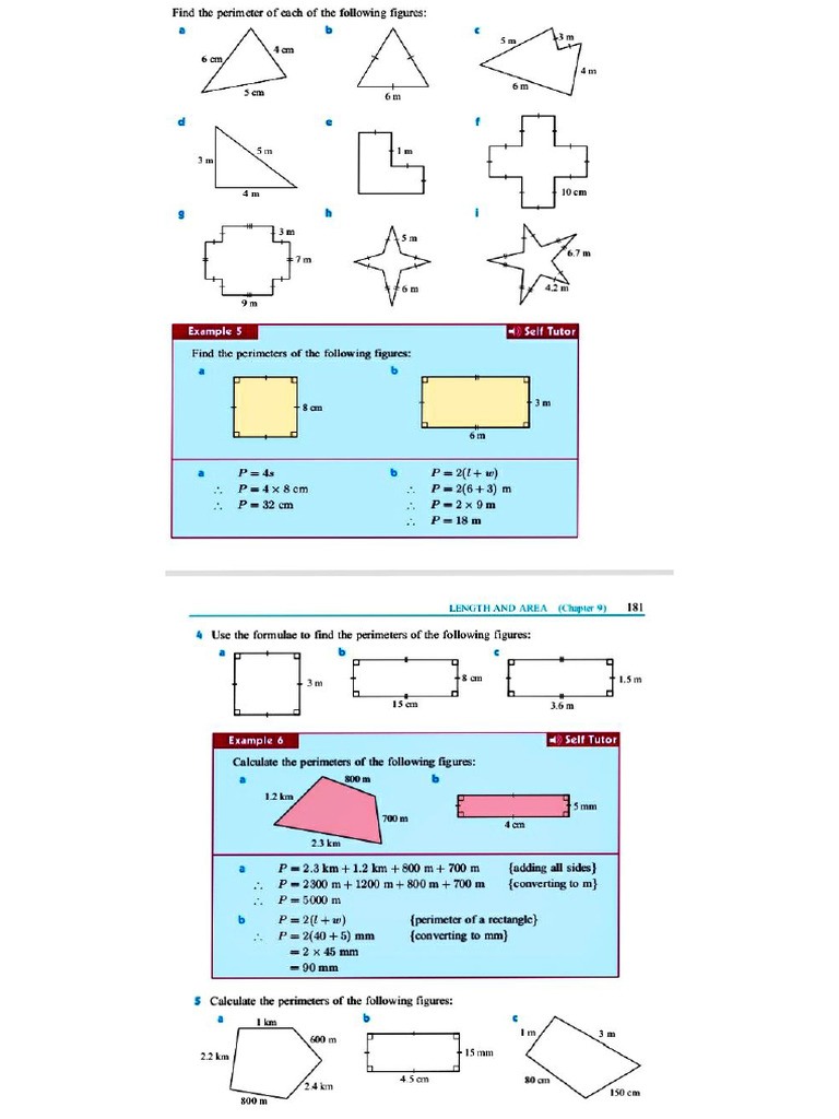 Year 6 Area and Perimeter Questions | PDF