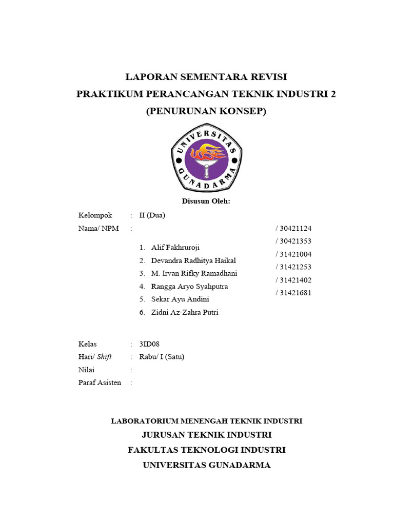 Ls Revisi Penurunan Konsep | PDF