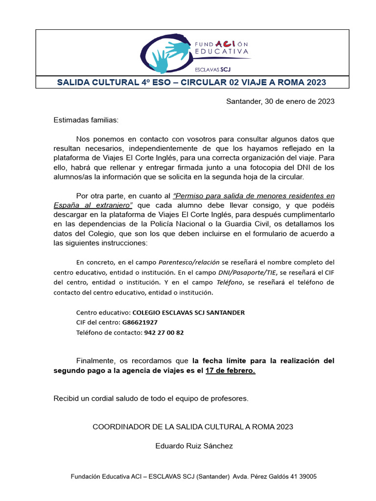 Circular 02 - Roma 2023 | PDF