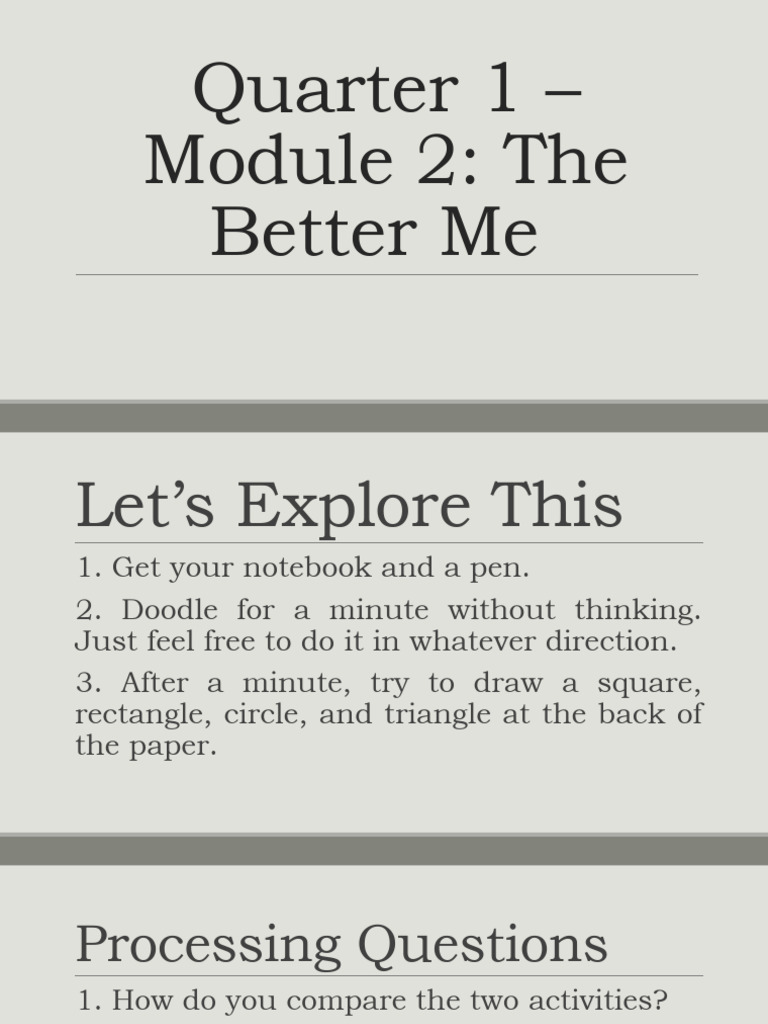 Quarter 1 - Module 2 | PDF