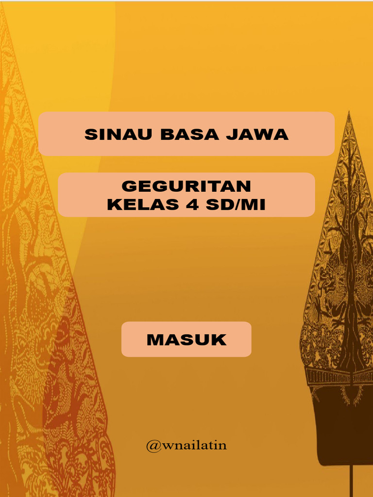 Sinau Basa Jawa/ Materi Geguritan Untuk Kelas 4 Sd/mi | PDF | Seni & Disiplin Bahasa | Kajian ...