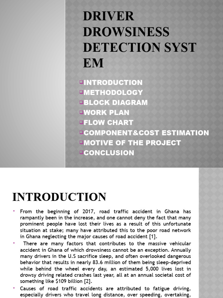 Driver Drowsiness Detection | PDF | Traffic Collision | Traffic