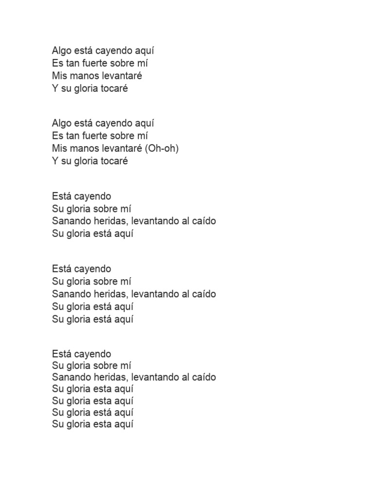 Algo Está Cayendo Aquí | PDF