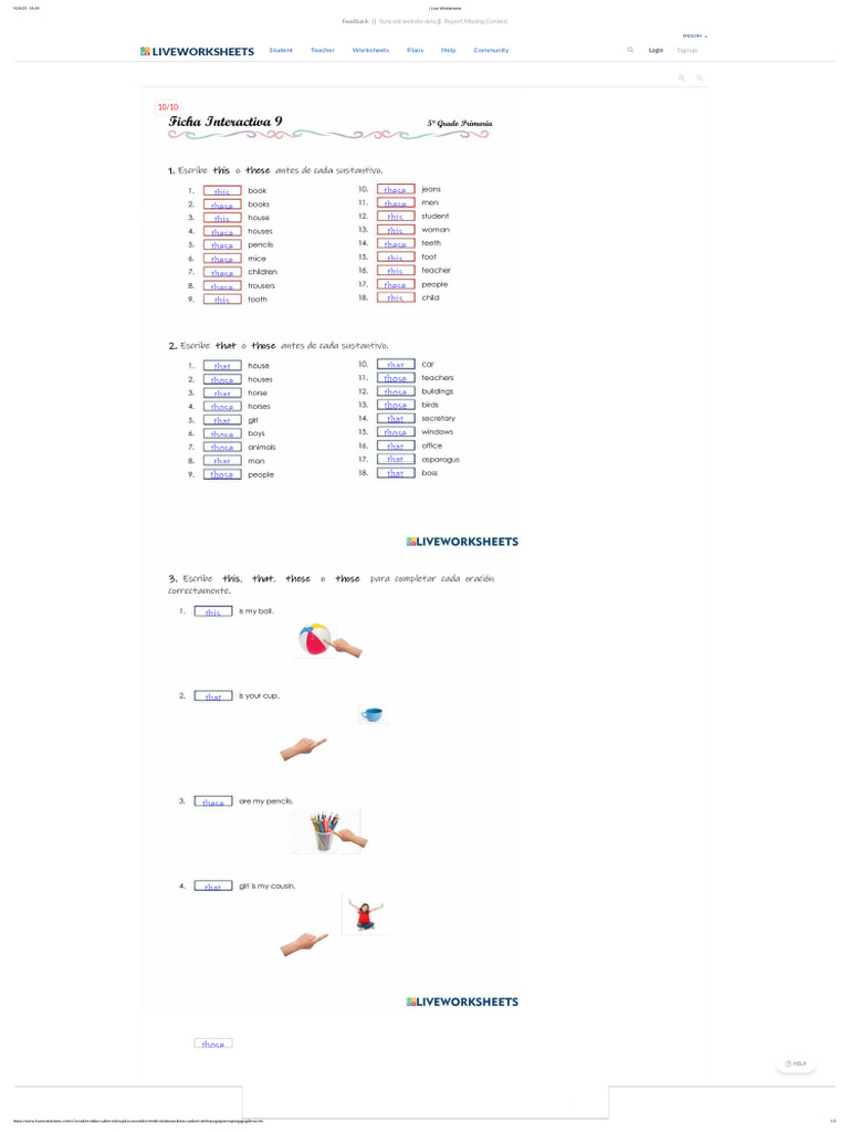 Liveworksheets: This These This These These These These These This These These This This These ...