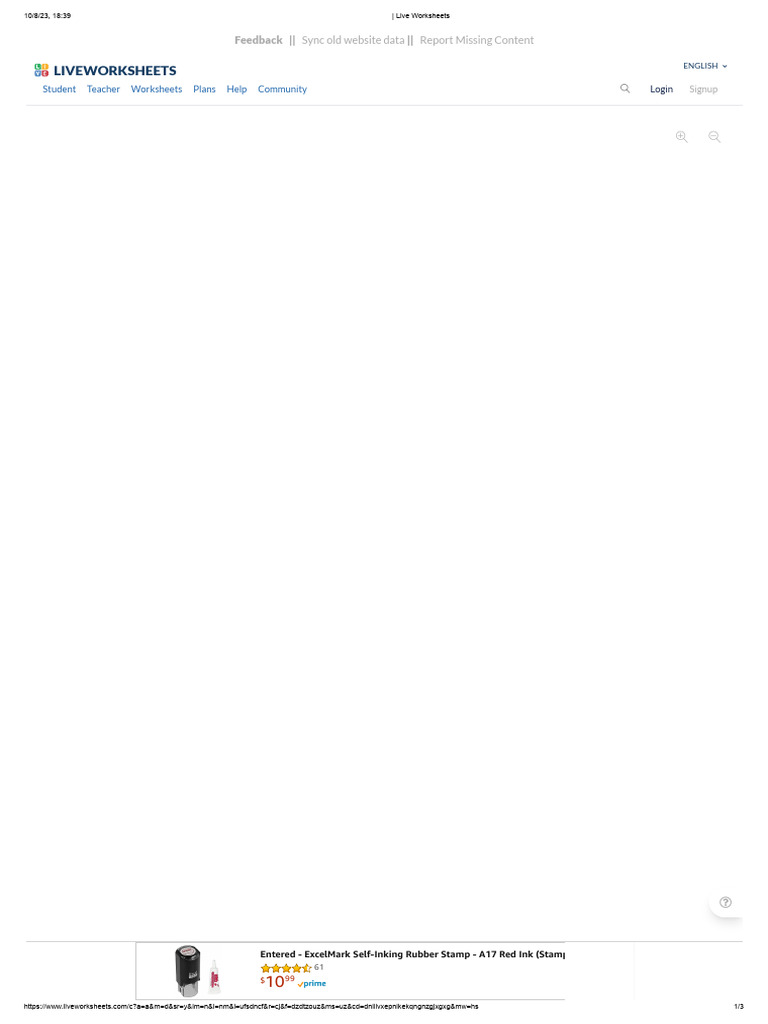 Liveworksheets: Feedback - Sync Old Website Data - Report Missing Content | PDF | Computing ...