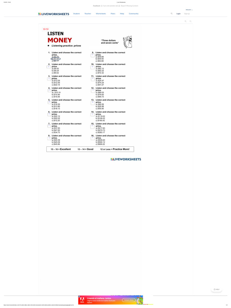 Liveworksheets: Student Teacher Worksheets Plans Help Community | PDF ...