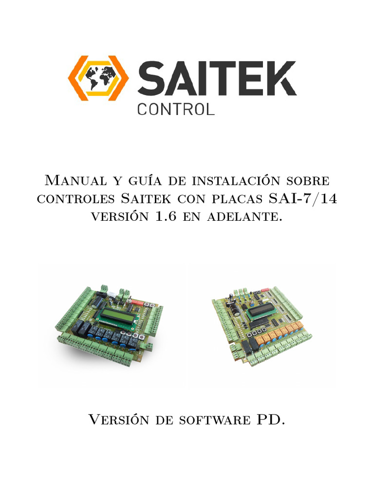 Saitek Placa SAI 7-14 Manual | PDF | Relé | Ascensor
