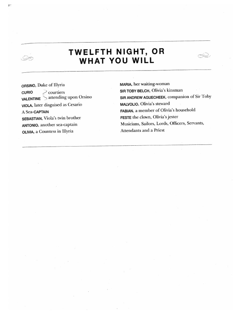 Twelfth Night | PDF