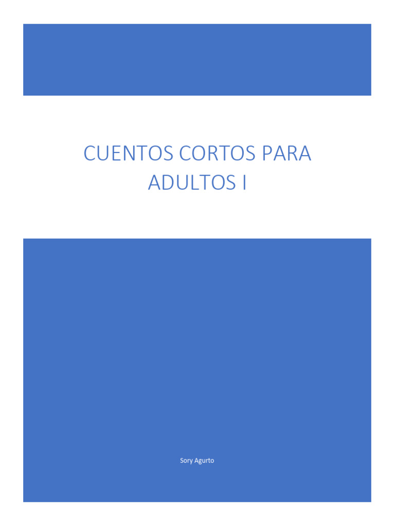 Cuentos Cortos para Adultos 1 | PDF