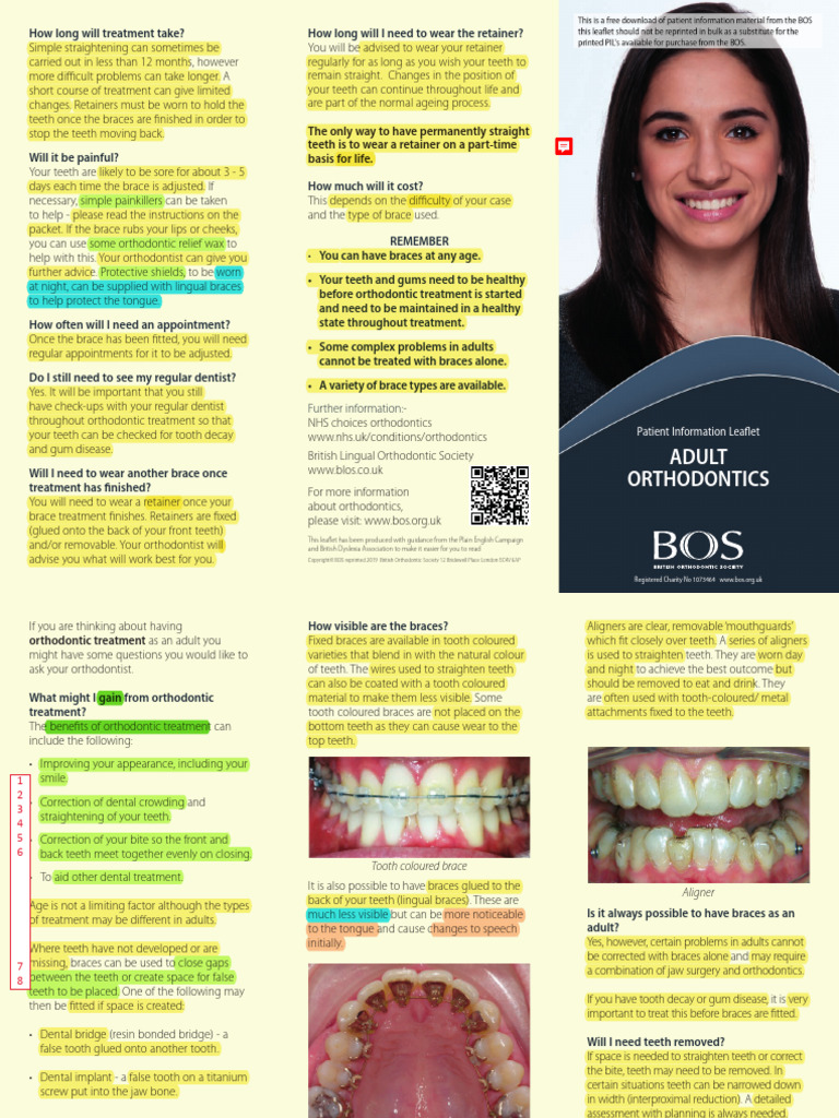BOS - Counselling Documents | PDF | Sleep Apnea | Orthodontics