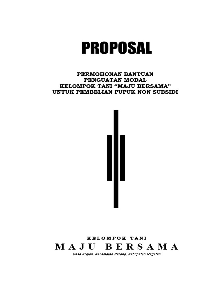 Proposal Kelompok Tani Maju Bersama - Pupuk Non Subsidi | PDF