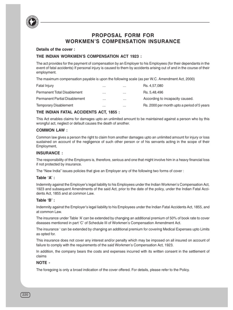 Workmen Compensation | PDF | Insurance | Workers' Compensation