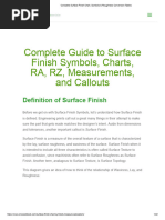 VDI Surface Finish and Draft Angles Guide | PDF | Computers